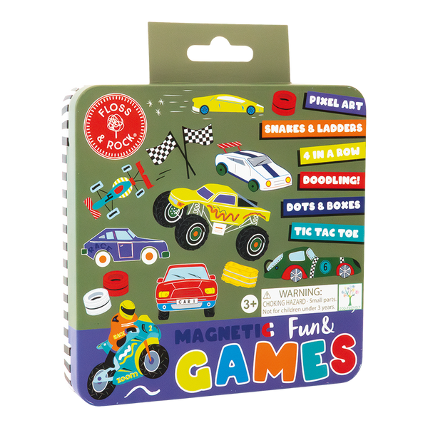 Magnetic Fun & Games Tin - Cars | Eco-friendly gifts & toys for ...